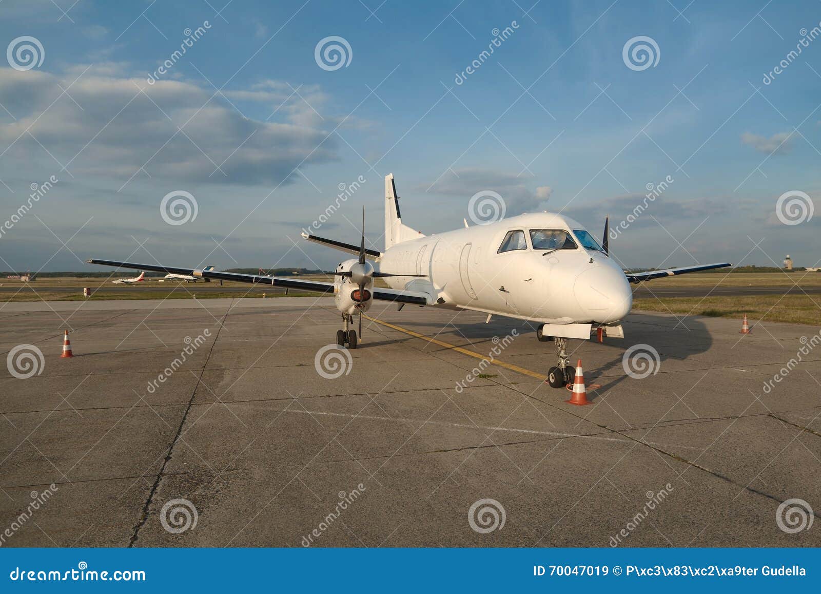 Small Aircraft Parked stock image. Image of passenger - 70047019