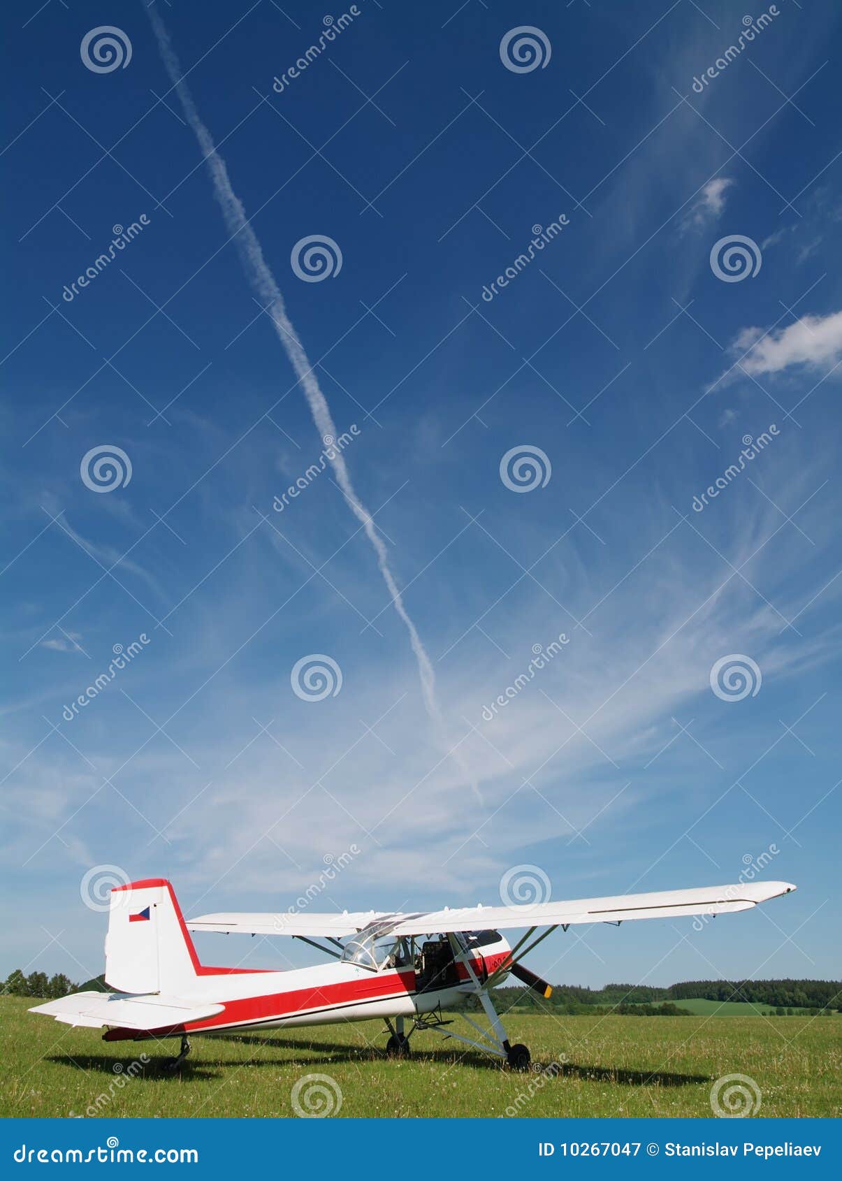Small airplane stock image. Image of airplane, airfield - 10267047