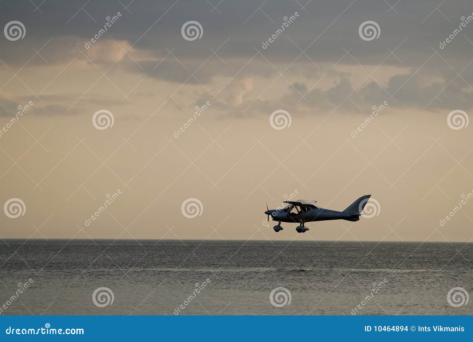 Small airplane stock photo. Image of clouds, sunrise - 10464894