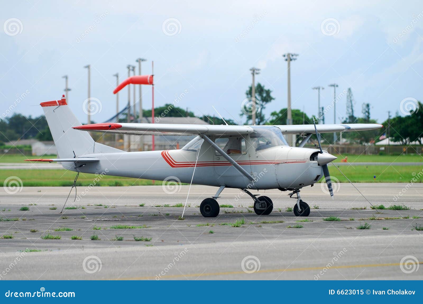 Small airplane stock image. Image of cessna, airport, airfield - 6623015