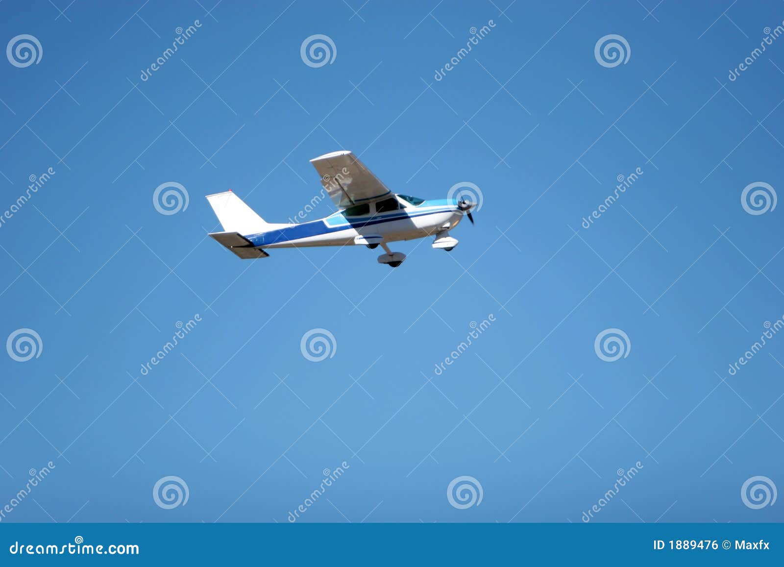 Small airplane flying stock photo. Image of plane, runway - 1889476