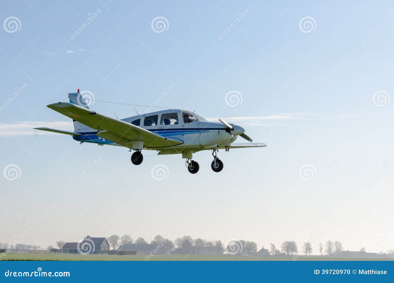 Small Airplane Flying Stock Photo - Image: 39720970
