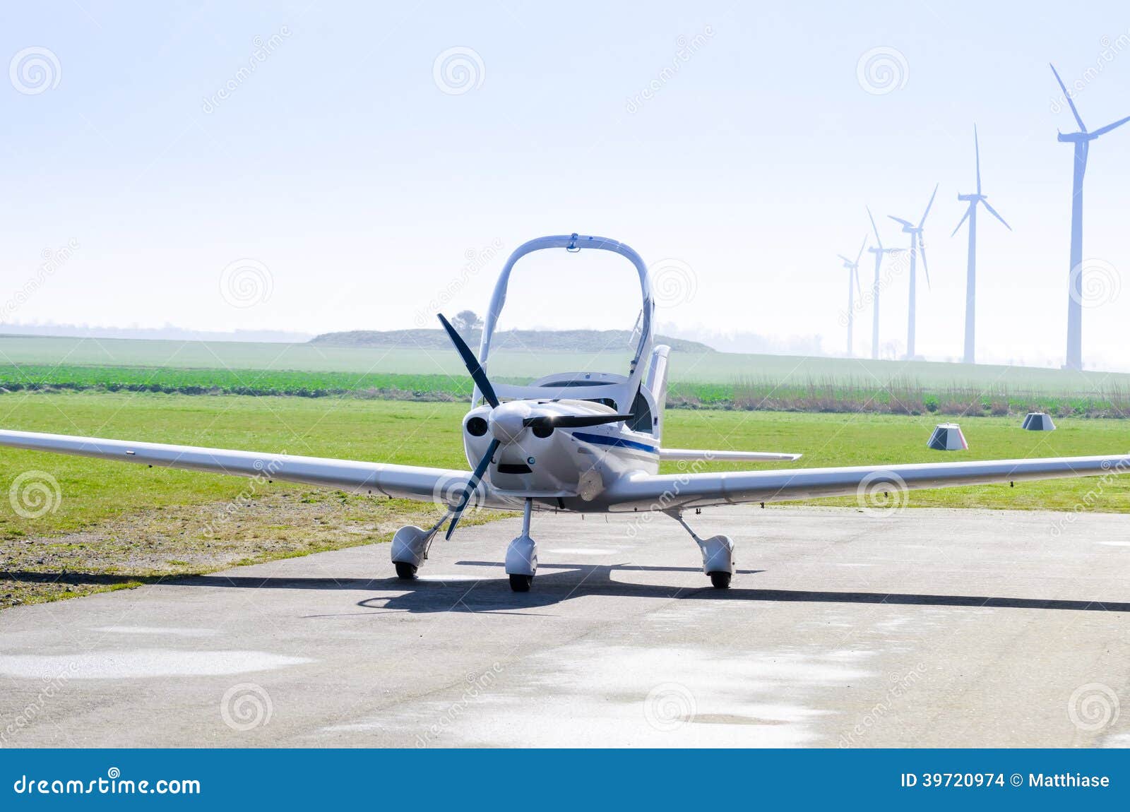 Small airplane on ground stock photo. Image of flying - 39720974