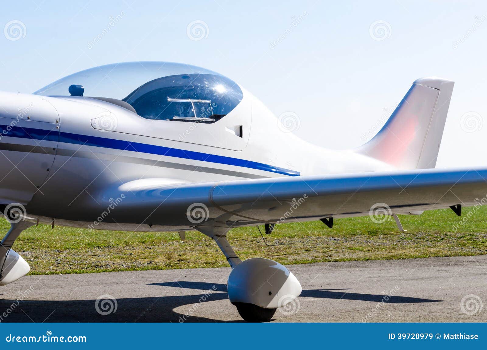 Small airplane on ground stock image. Image of small - 39720979