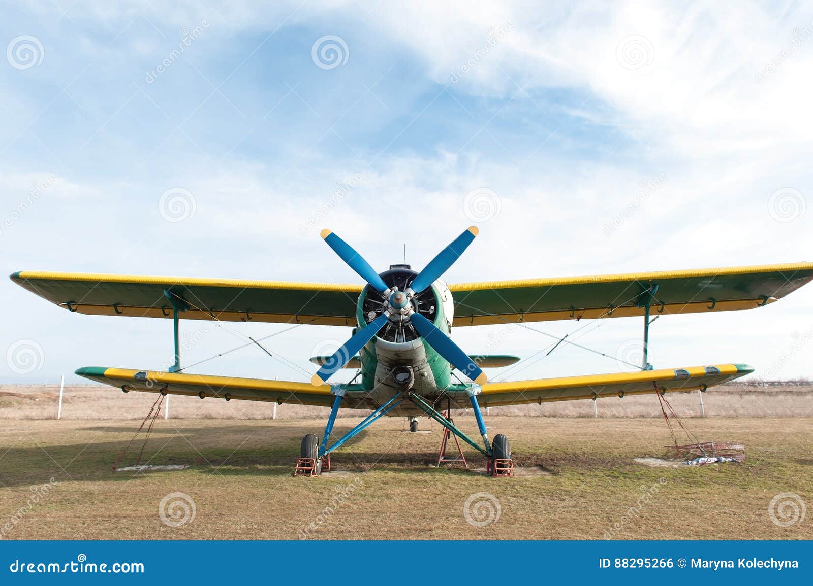 Small Airplane. Propeller Close-up Photo Stock Photo - Image of single ...