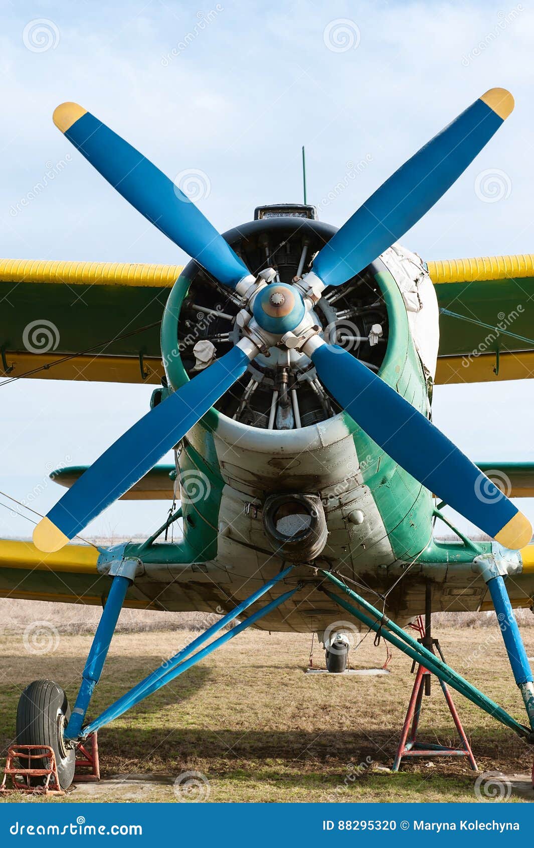 Small Airplane. Propeller Close-up Photo Stock Photo - Image of landing ...