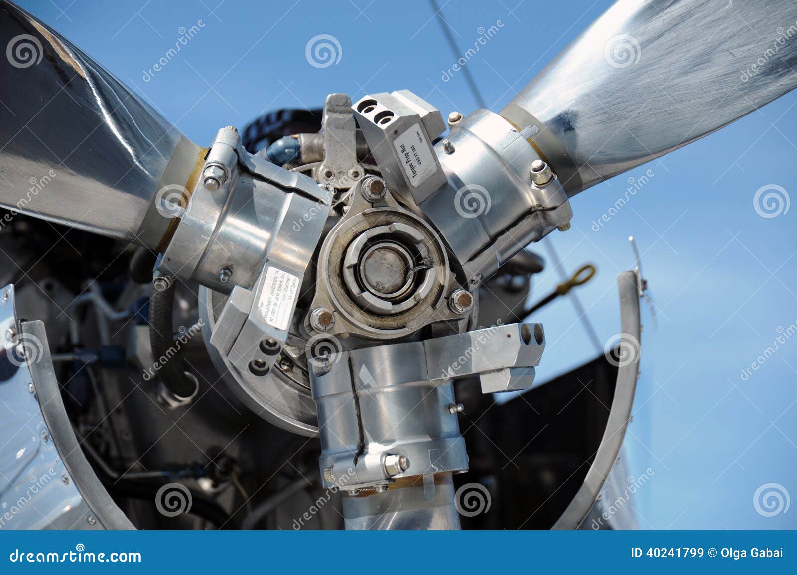 Small airplane propeller stock image. Image of metal - 40241799