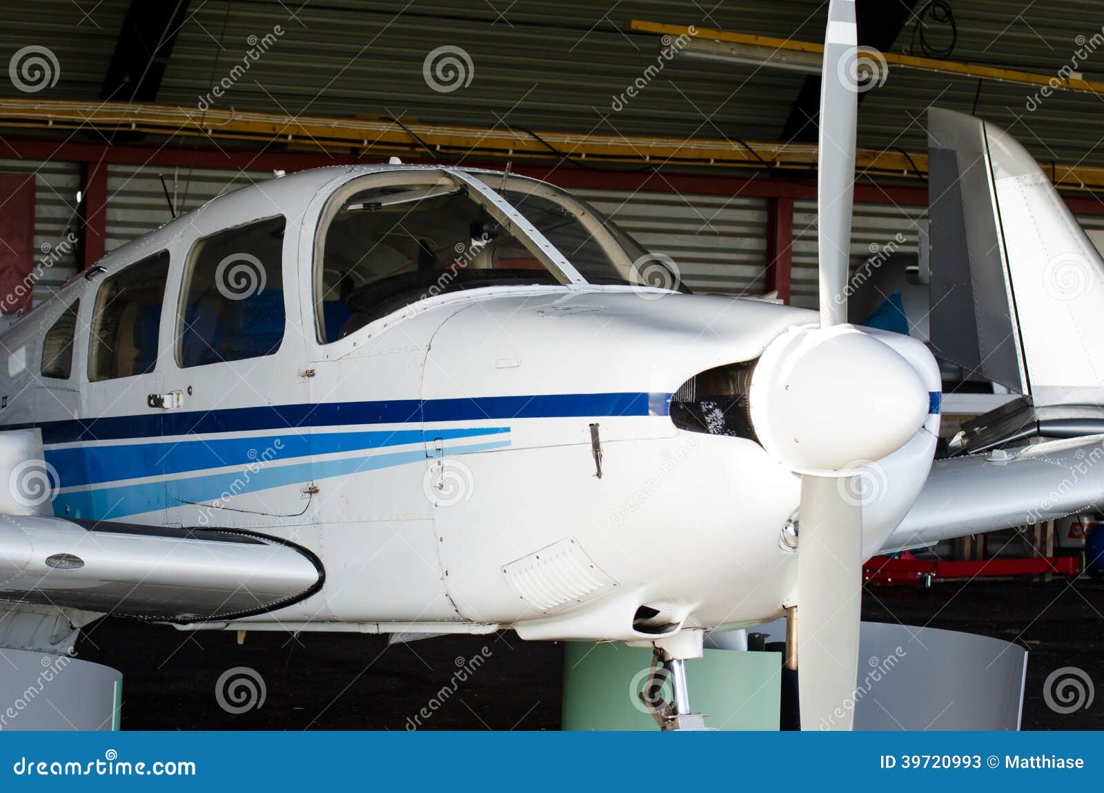Small airplane stock image. Image of propeller, transportation - 39720993