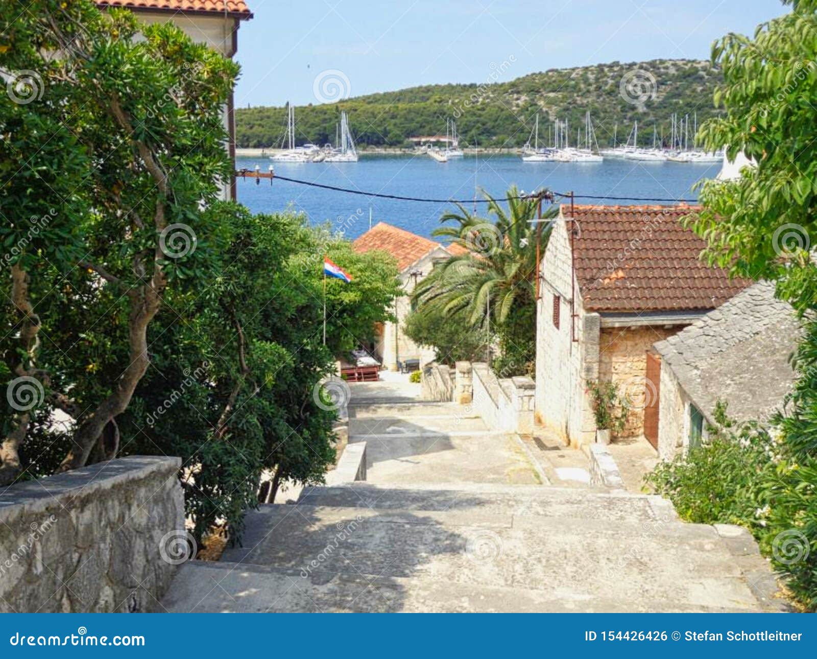 A small alley in italy stock photo. Image of europe - 154426426