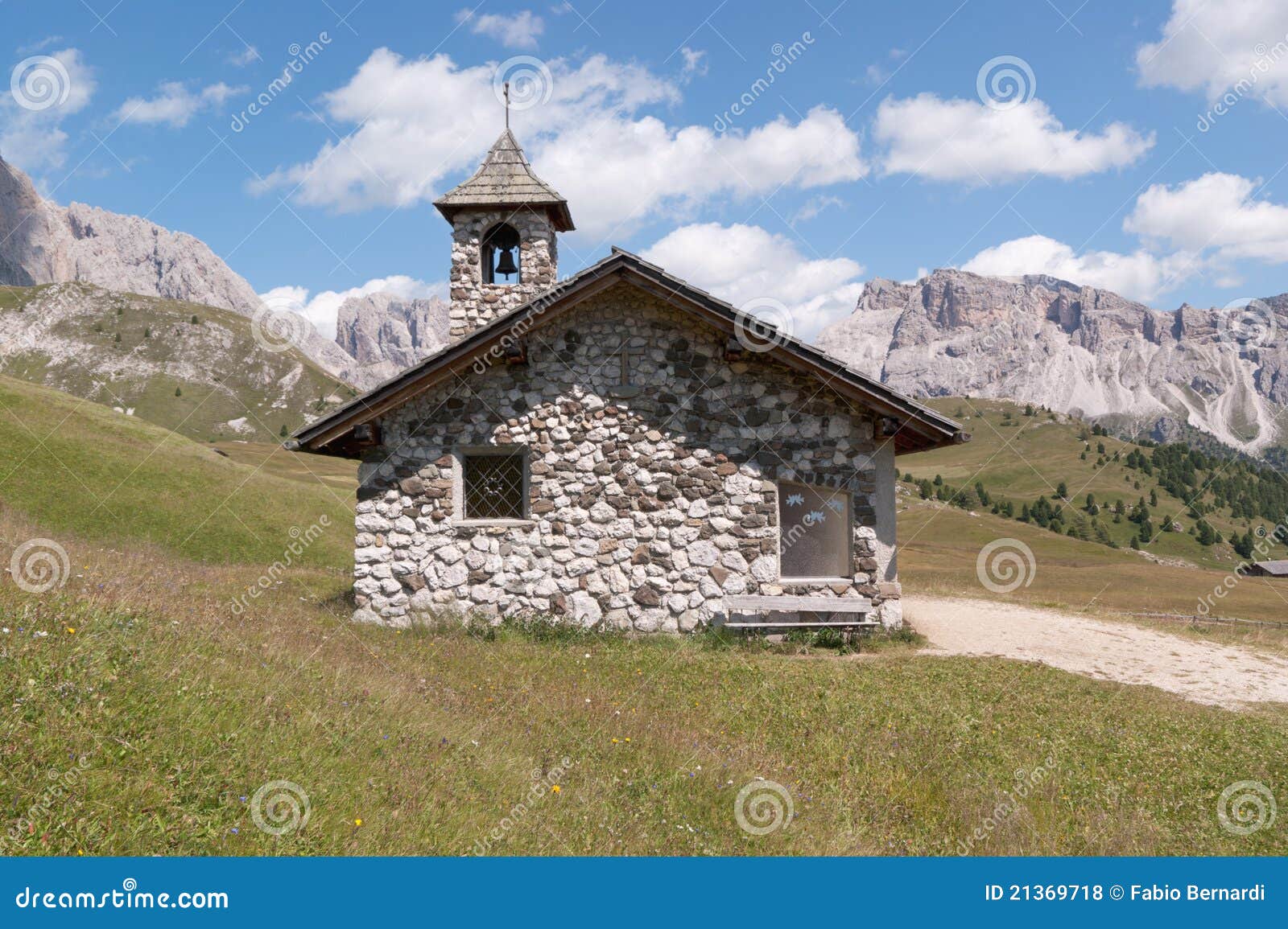 Small alpine church stock photo. Image of worship, alps - 21369718