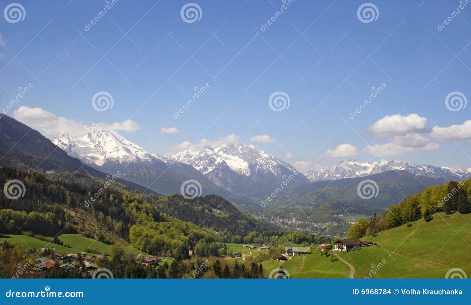 A small alpine town stock photo. Image of idyllic, home - 6968784