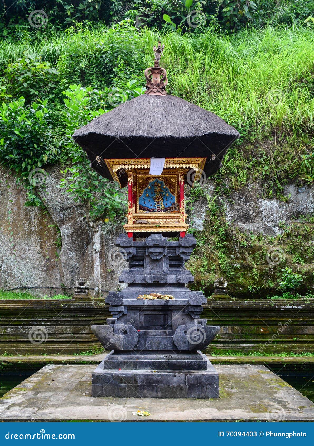 A Small Altar at the Hindu Temple in Bali, Indonesia Editorial Stock ...
