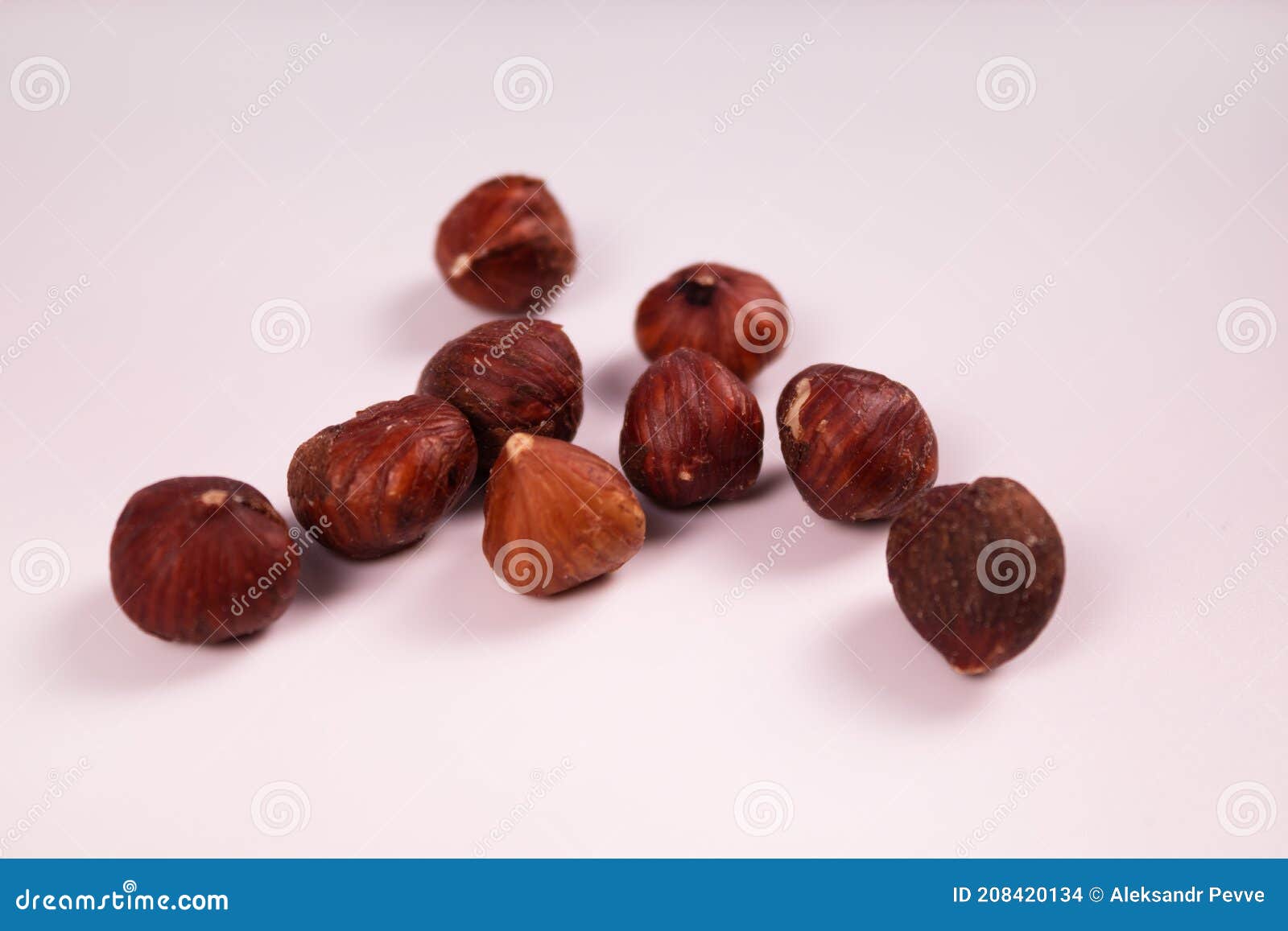 Small Amount of Hazelnuts Stacked Stock Photo - Image of filbert ...