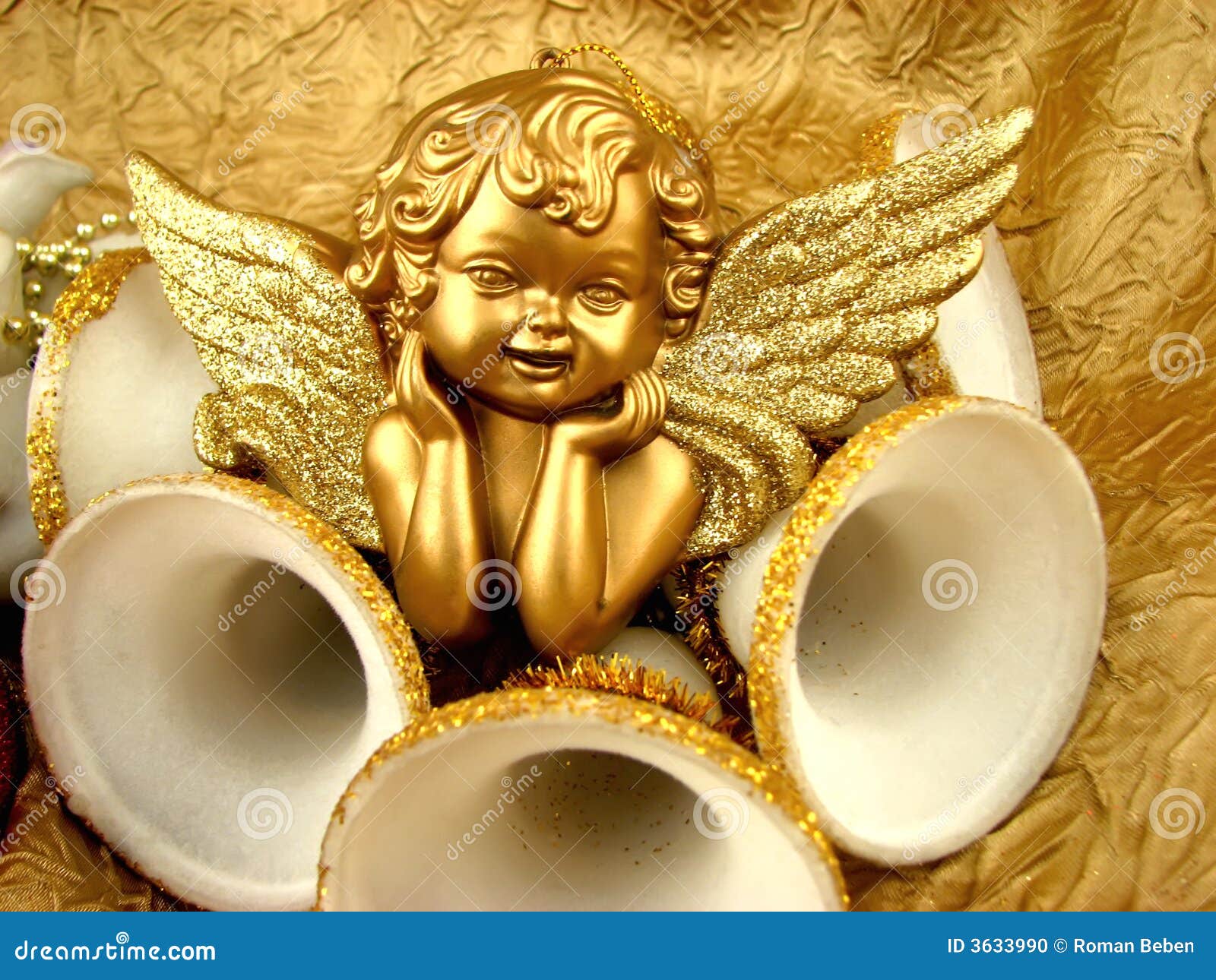 Small Angel stock photo. Image of decoration, bells, decorative - 3633990