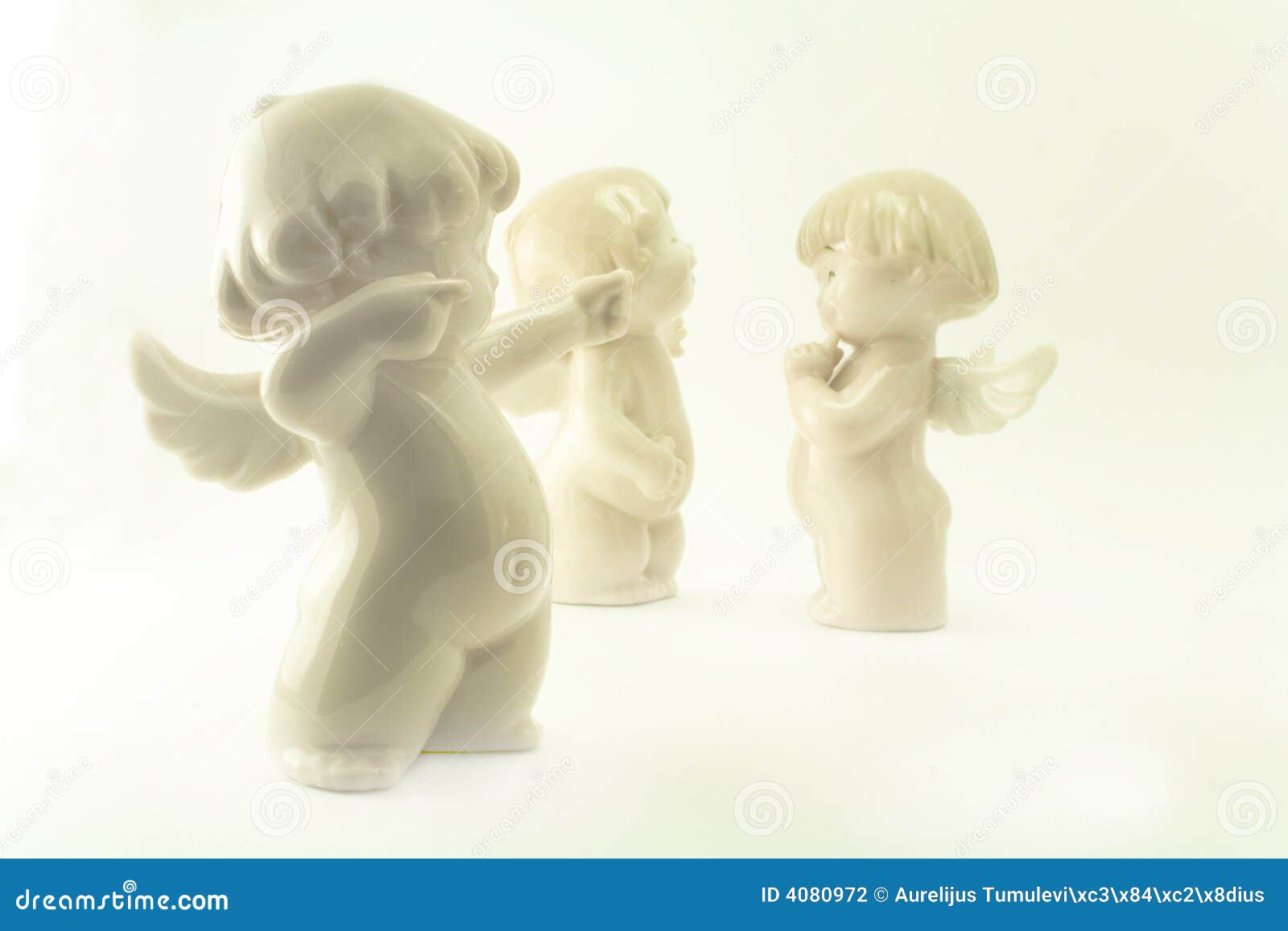 The Small Angels Talk. stock photo. Image of small, real - 4080972