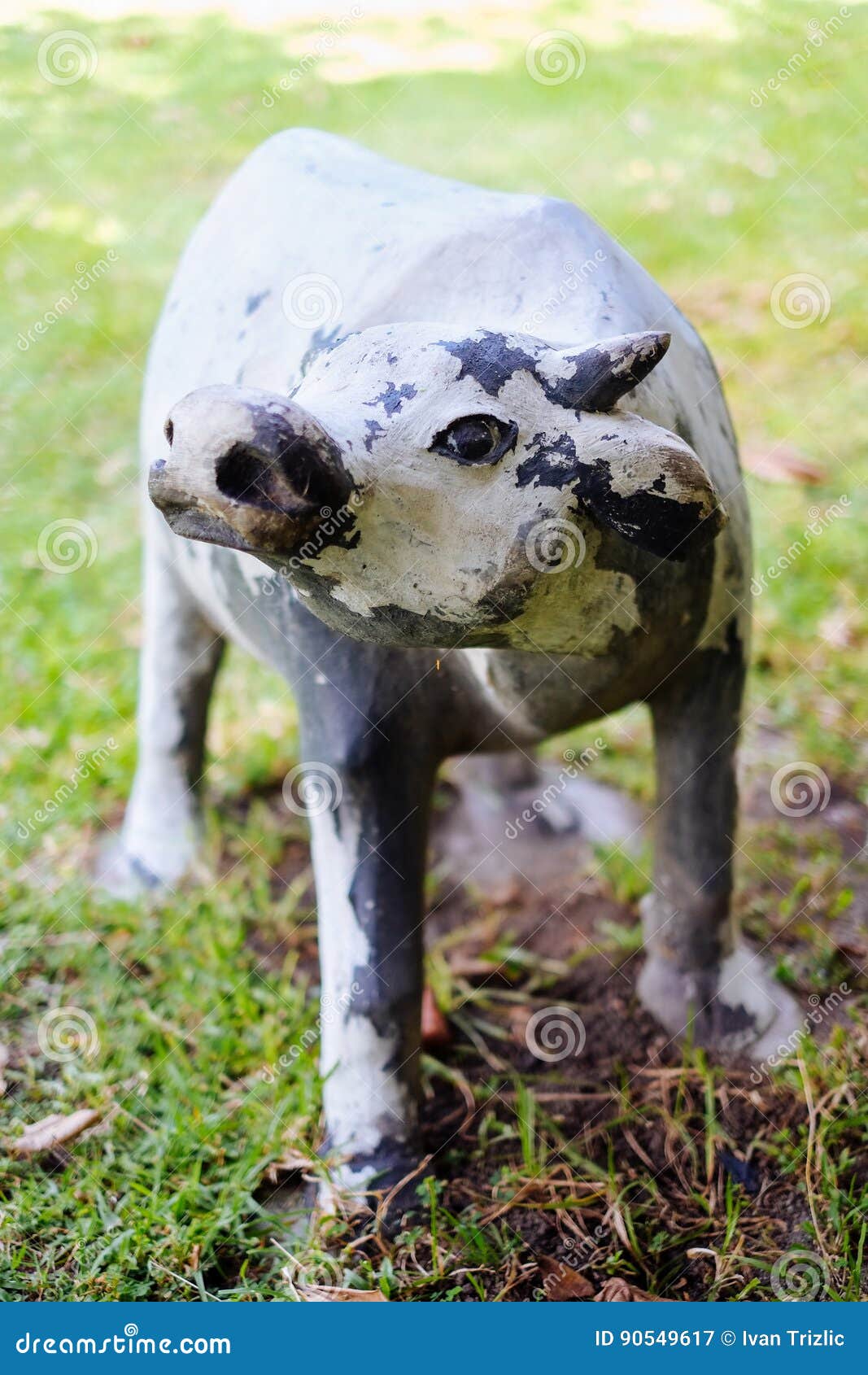 Small Animal Statue in the Children`s Playground Stock Image - Image of ...