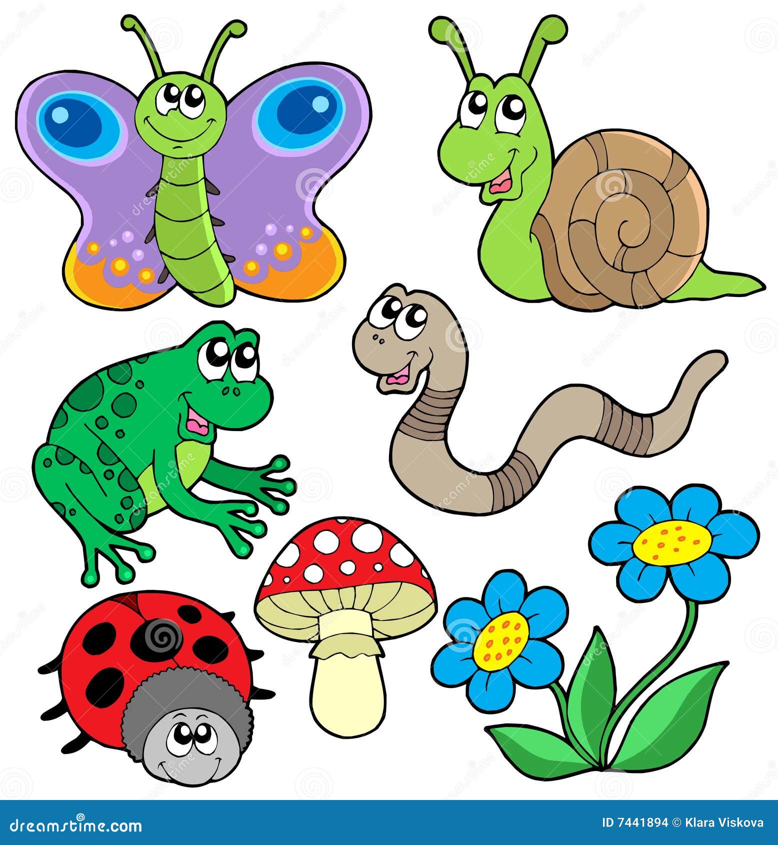 Small animals collection 2 stock vector. Illustration of nature - 7441894