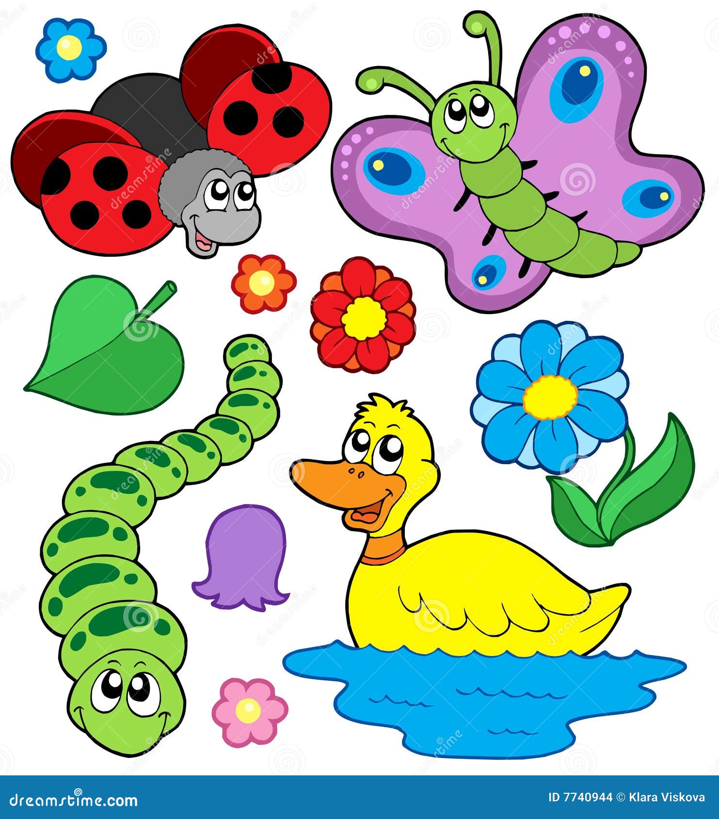 Small animals collection 4 stock vector. Illustration of fowl - 7740944