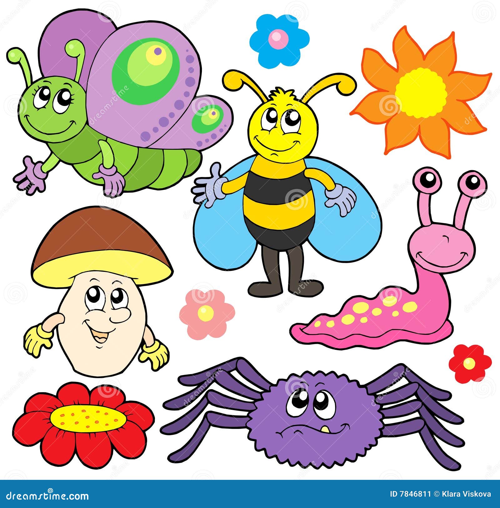 Small animals collection 6 stock vector. Illustration of colorful - 7846811