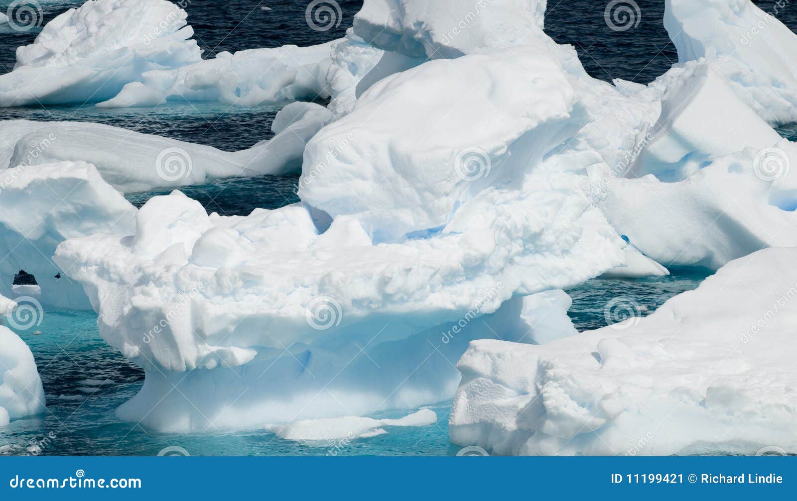 Small Antarctic Icebergs stock image. Image of warming - 11199421