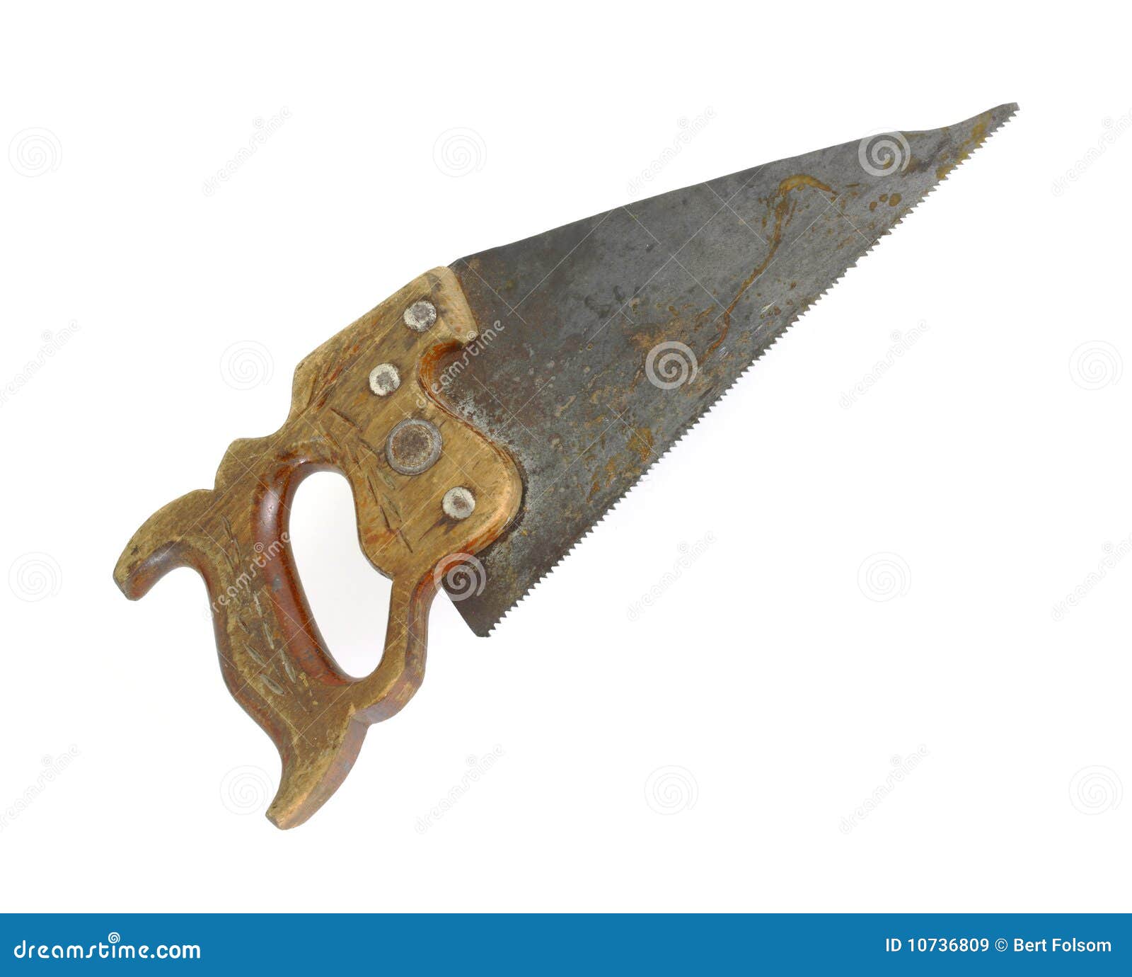 Small antique hand saw stock image. Image of white, item - 10736809