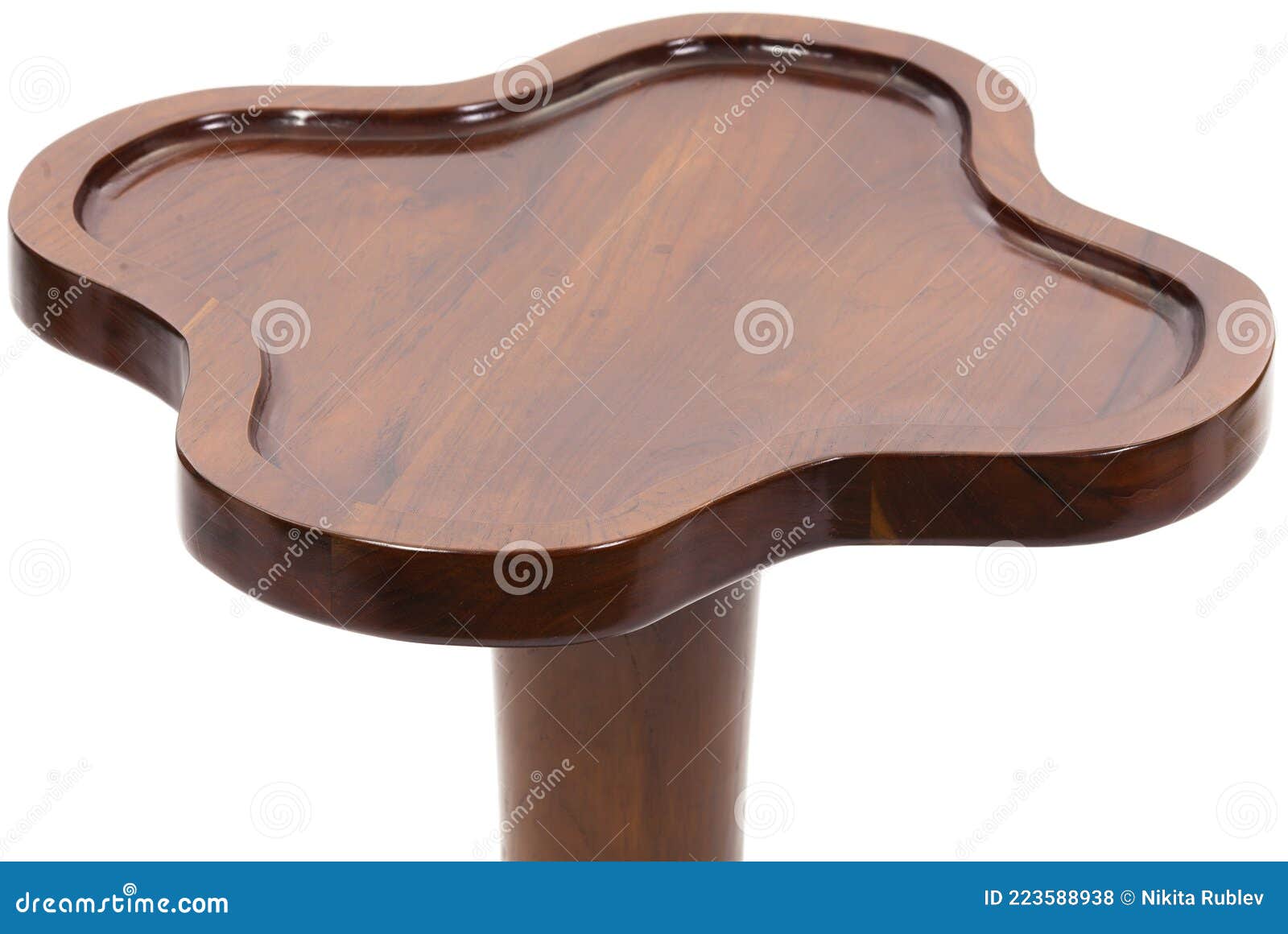 Small Antique Wooden Table Isolated Stock Photo - Image of isolated ...