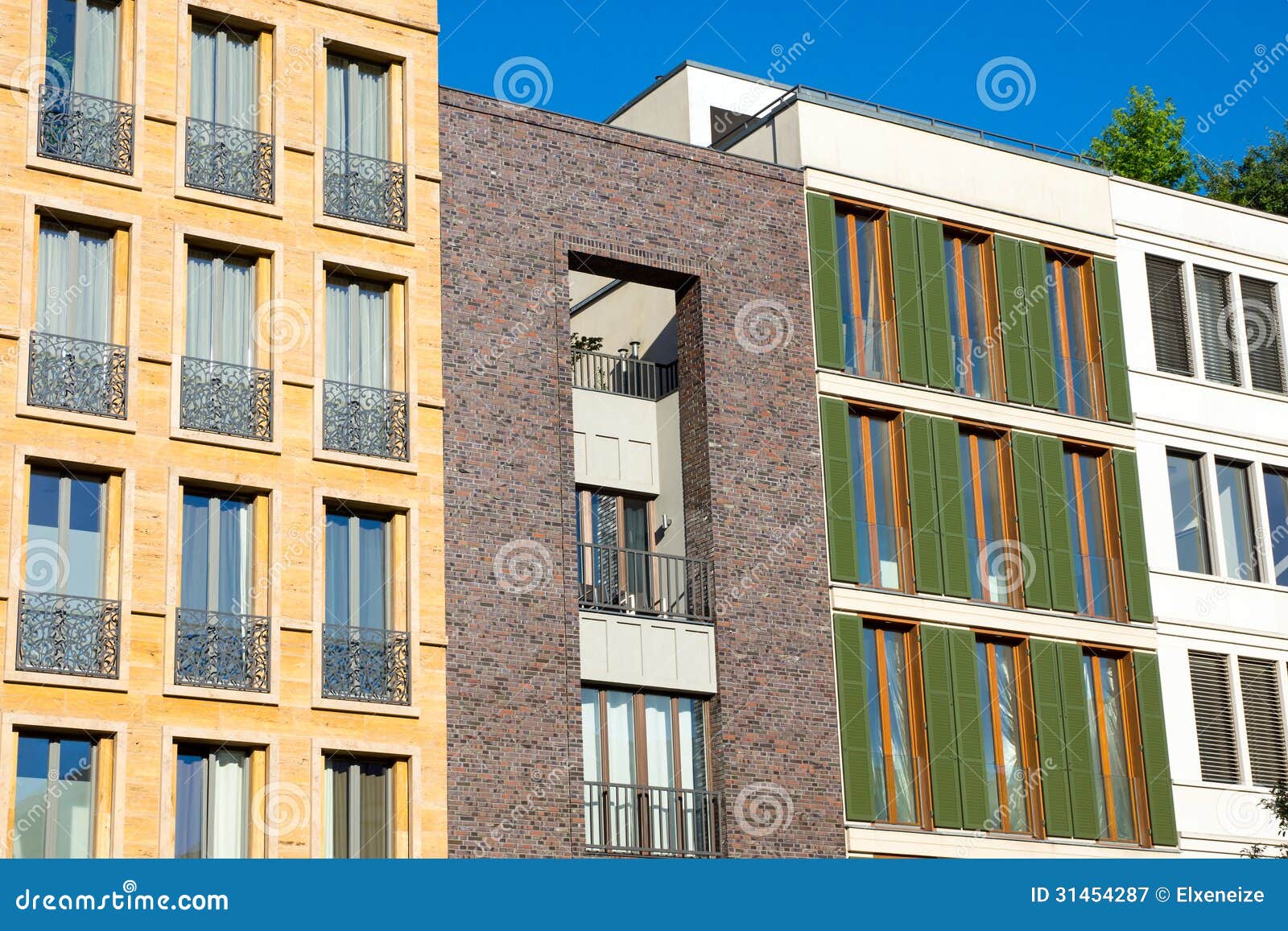 Small apartment houses stock image. Image of luxury, architecture ...
