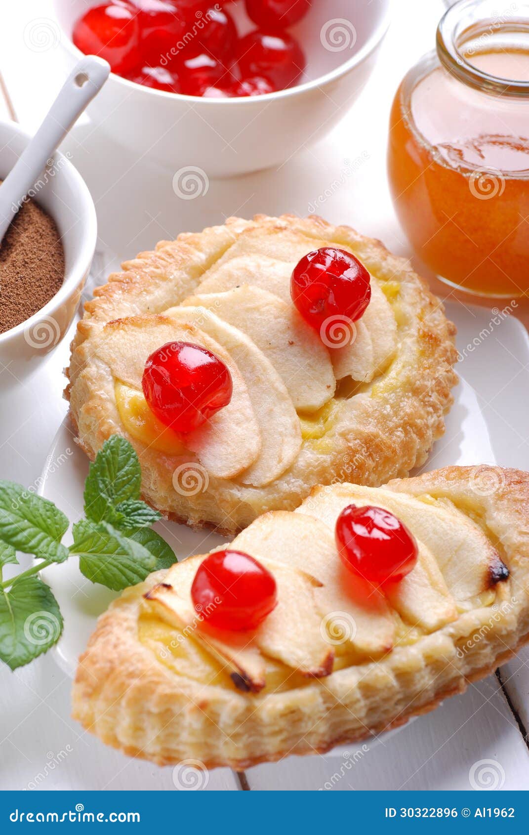 Small apple pies stock photo. Image of fruitcake, recipe - 30322896