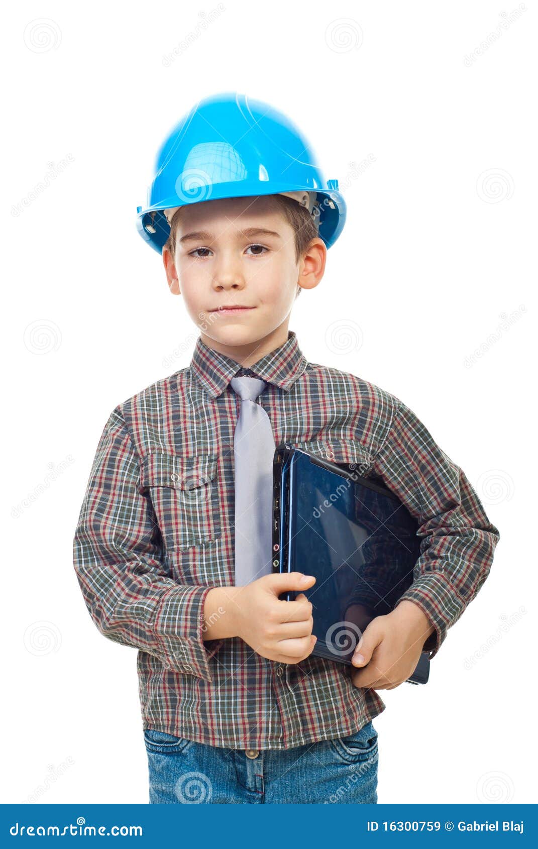 Small Architect Boy with Laptop Stock Image - Image of cute, beauty ...