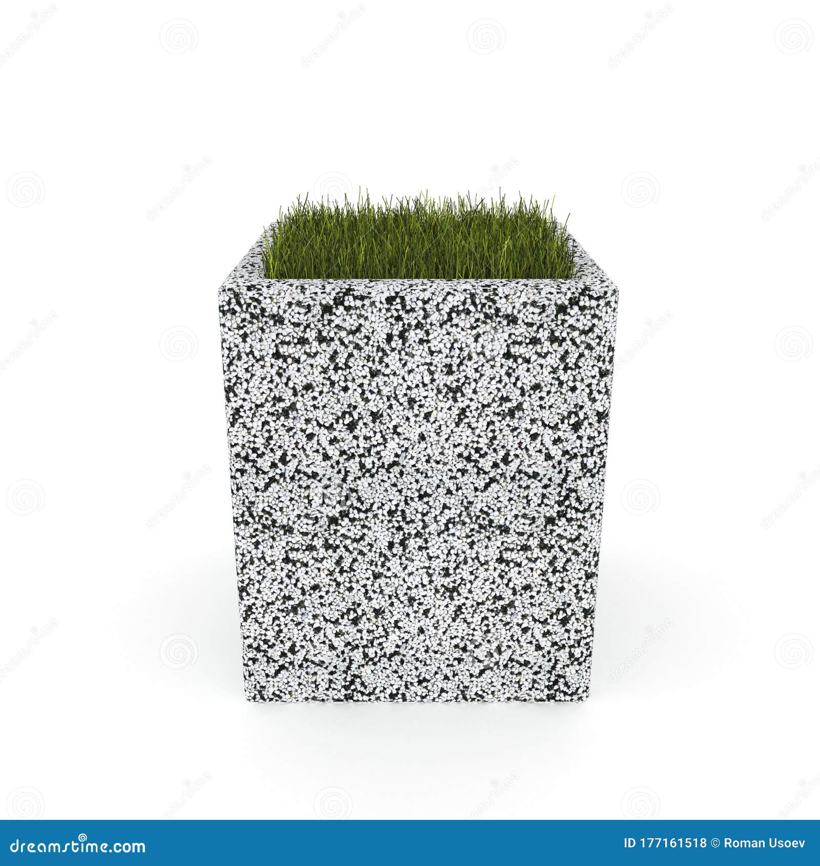 3D Flower Pot Render Andorra 80 Stock Illustration - Illustration of ...