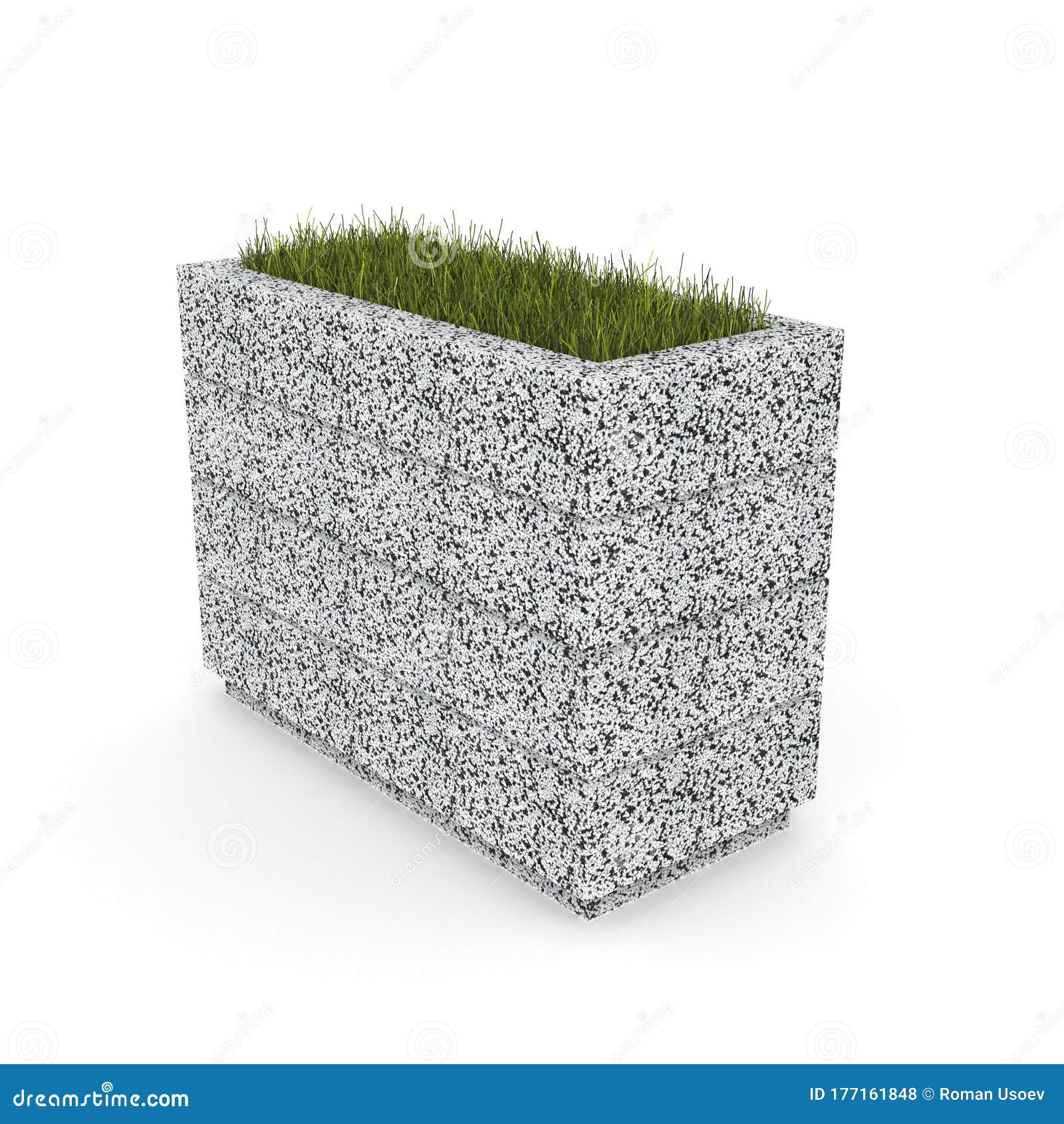 3D Flower Pot Render Bar 100 Stock Illustration - Illustration of ...