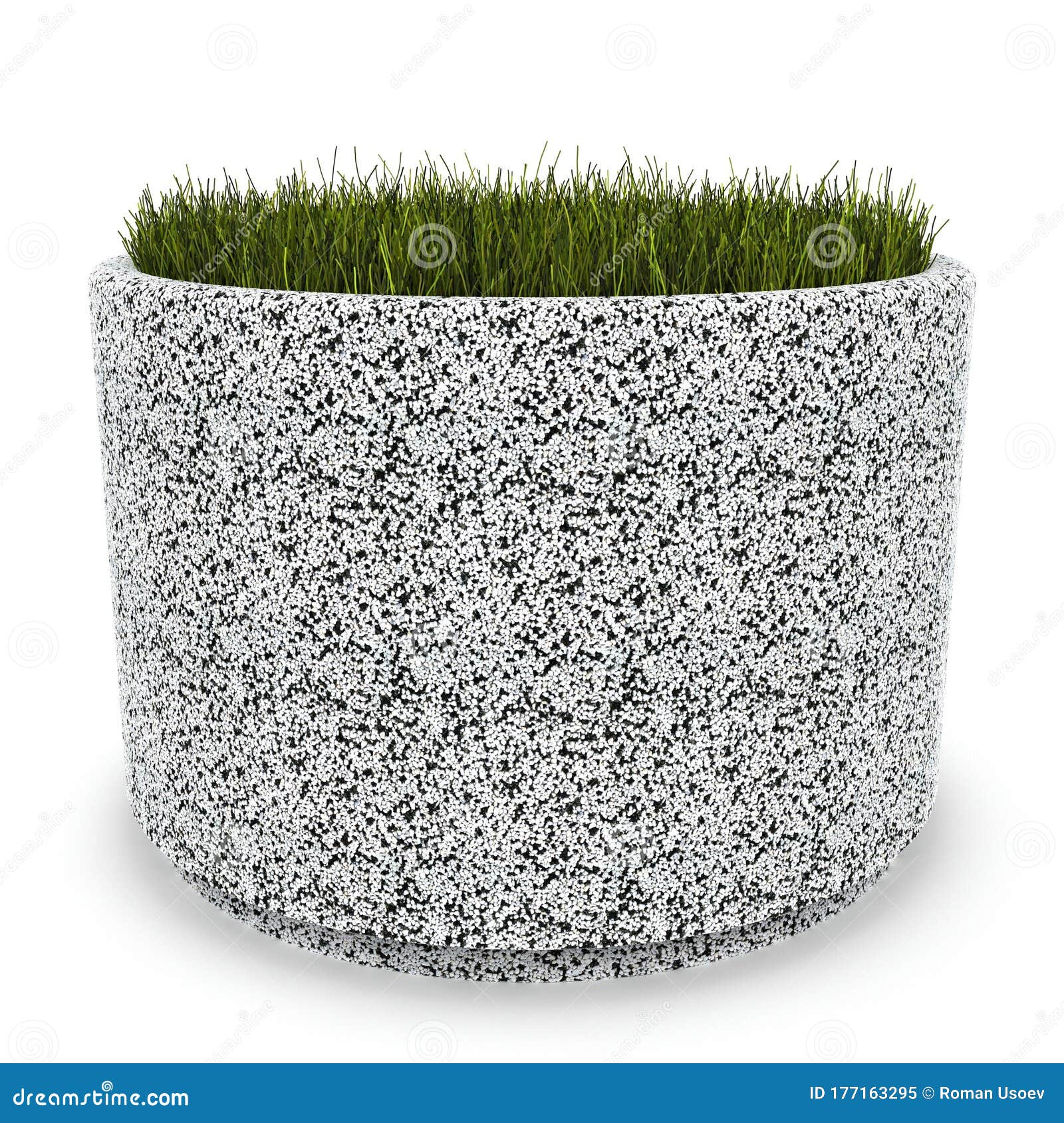 3D Flower Pot Render Aleksandria Stock Illustration - Illustration of ...