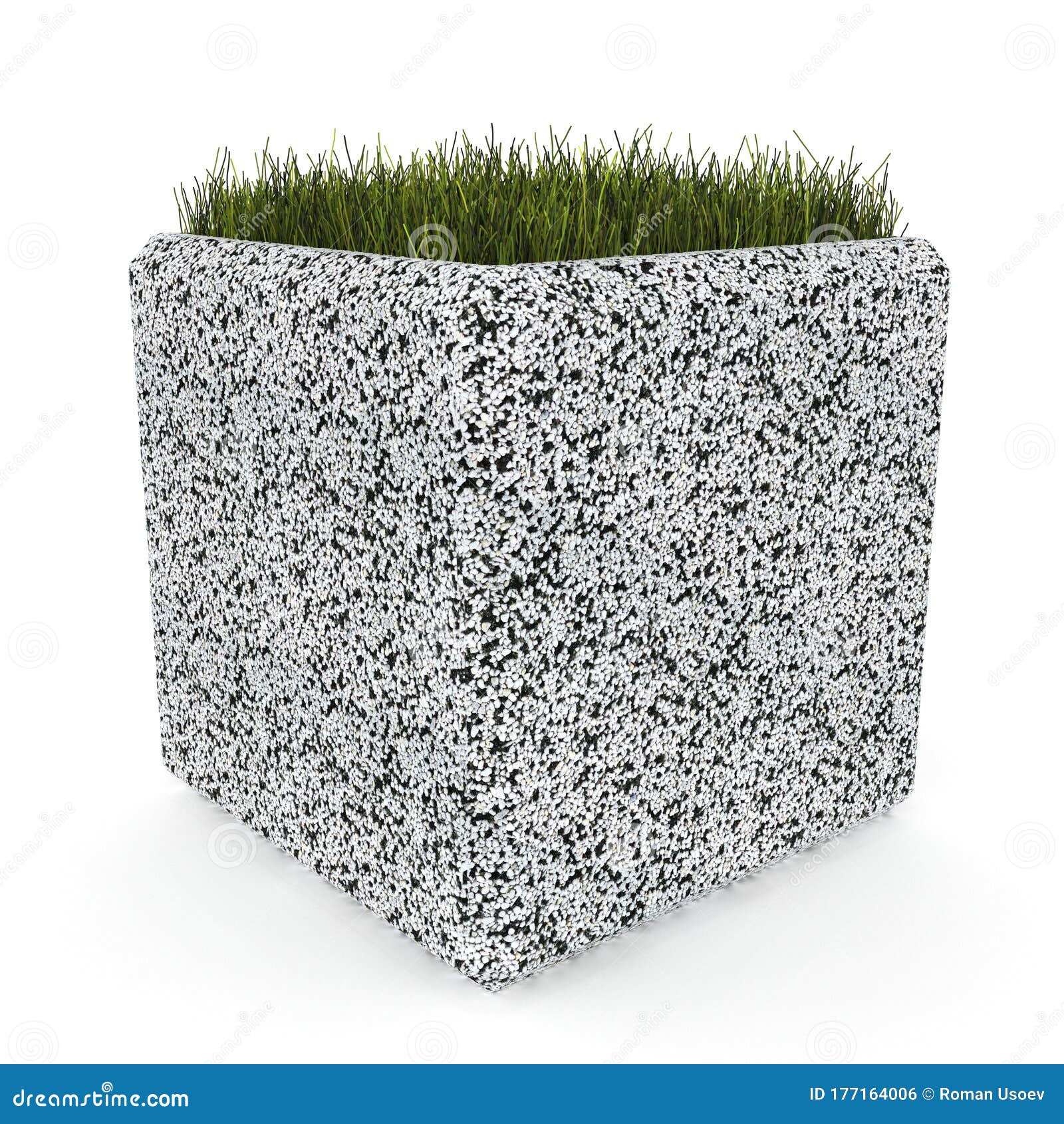 3D Flower Pot Render Barbara Stock Photo - Image of decoration, green ...
