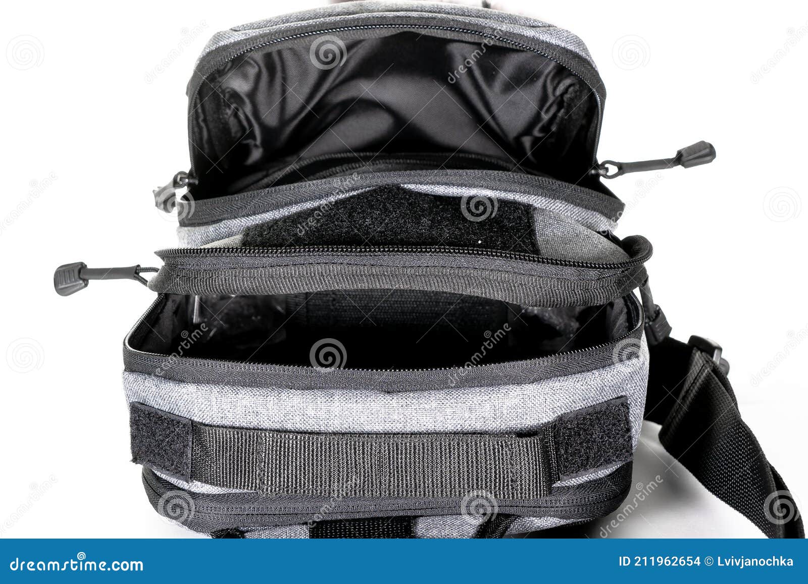 Small Army Combat Rucksack Isolated on White Background, Studio Shot ...