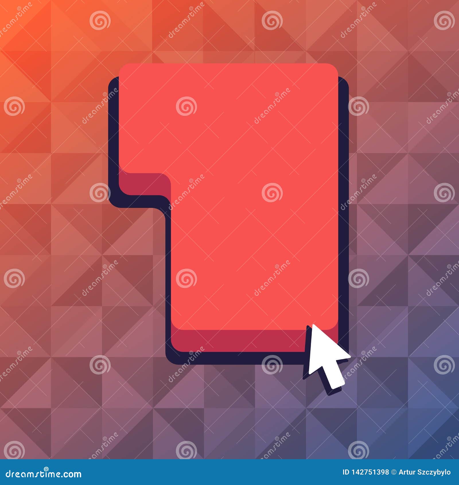 Small Arrow Touching the Keyboard Command Key with Shadow. Cursor ...