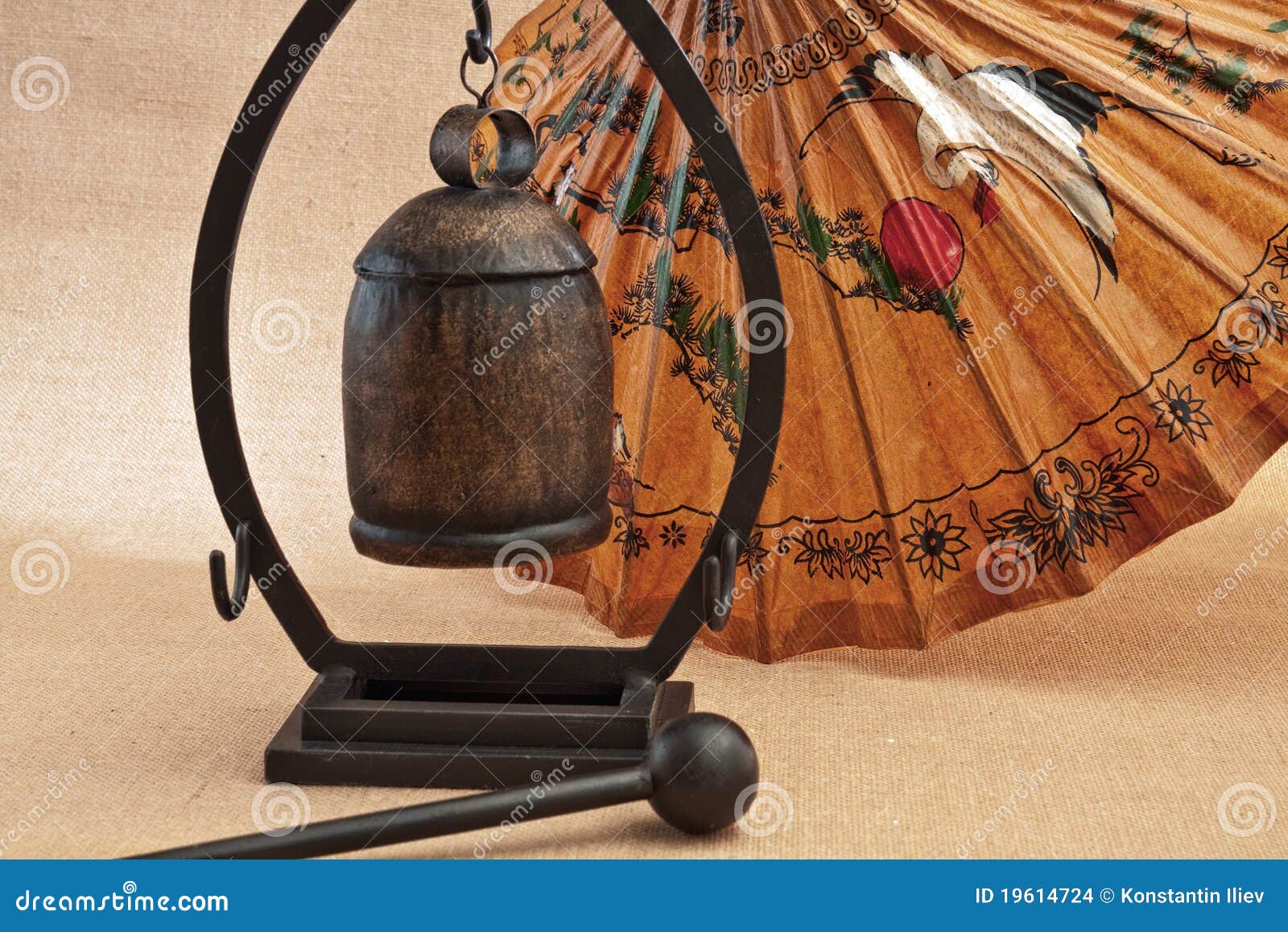 Small Asian gong stock photo. Image of culture, loud - 19614724