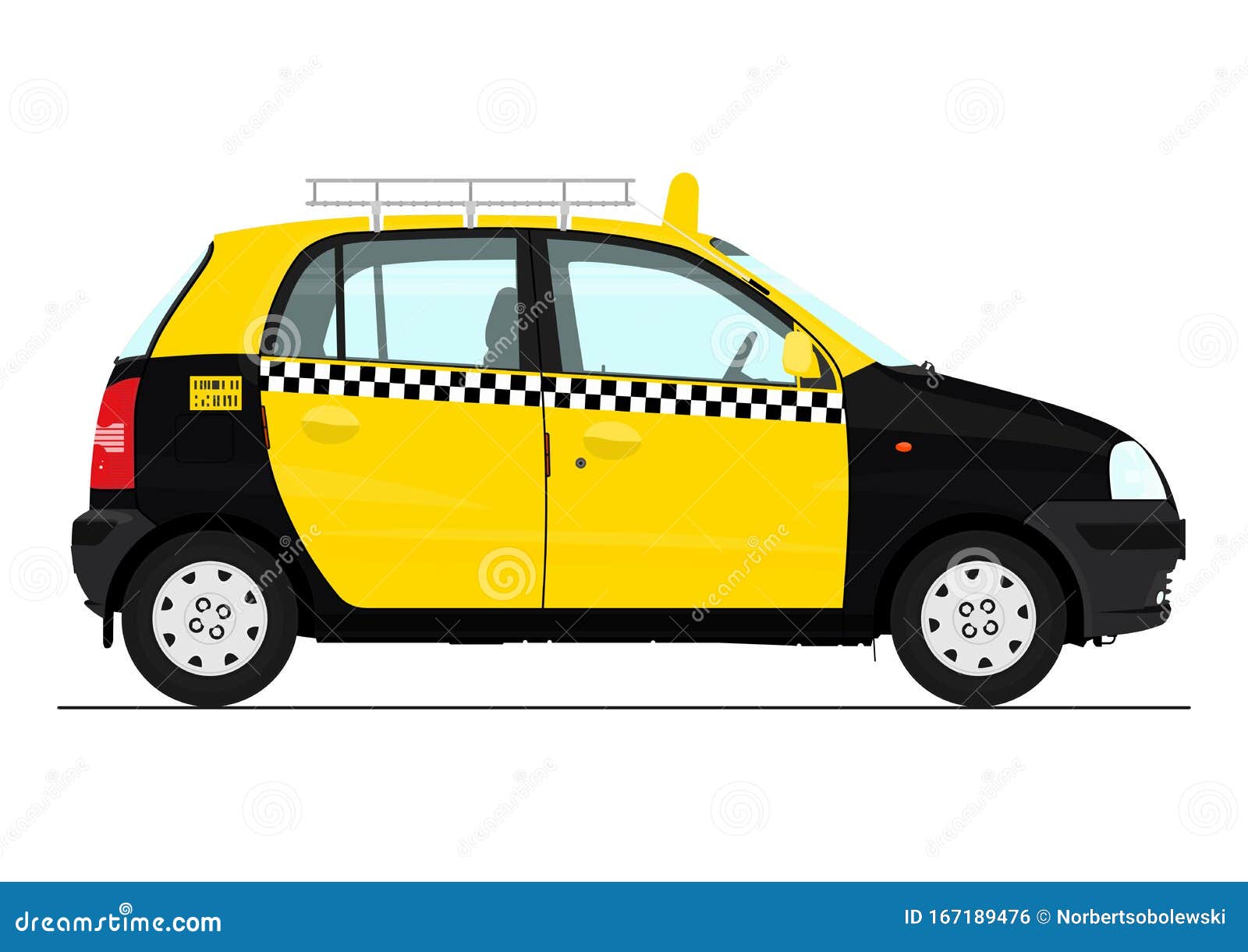 Small Asian taxi. stock vector. Illustration of concept - 167189476