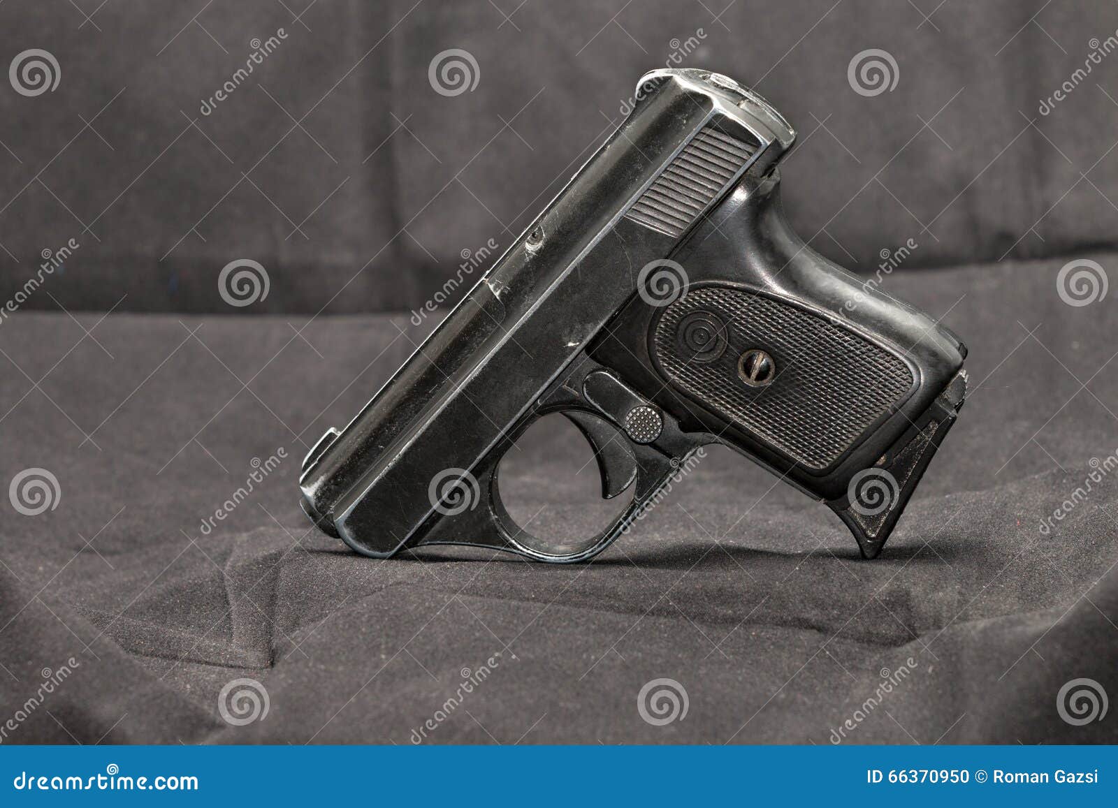Small automatic pistol stock photo. Image of automatic - 66370950