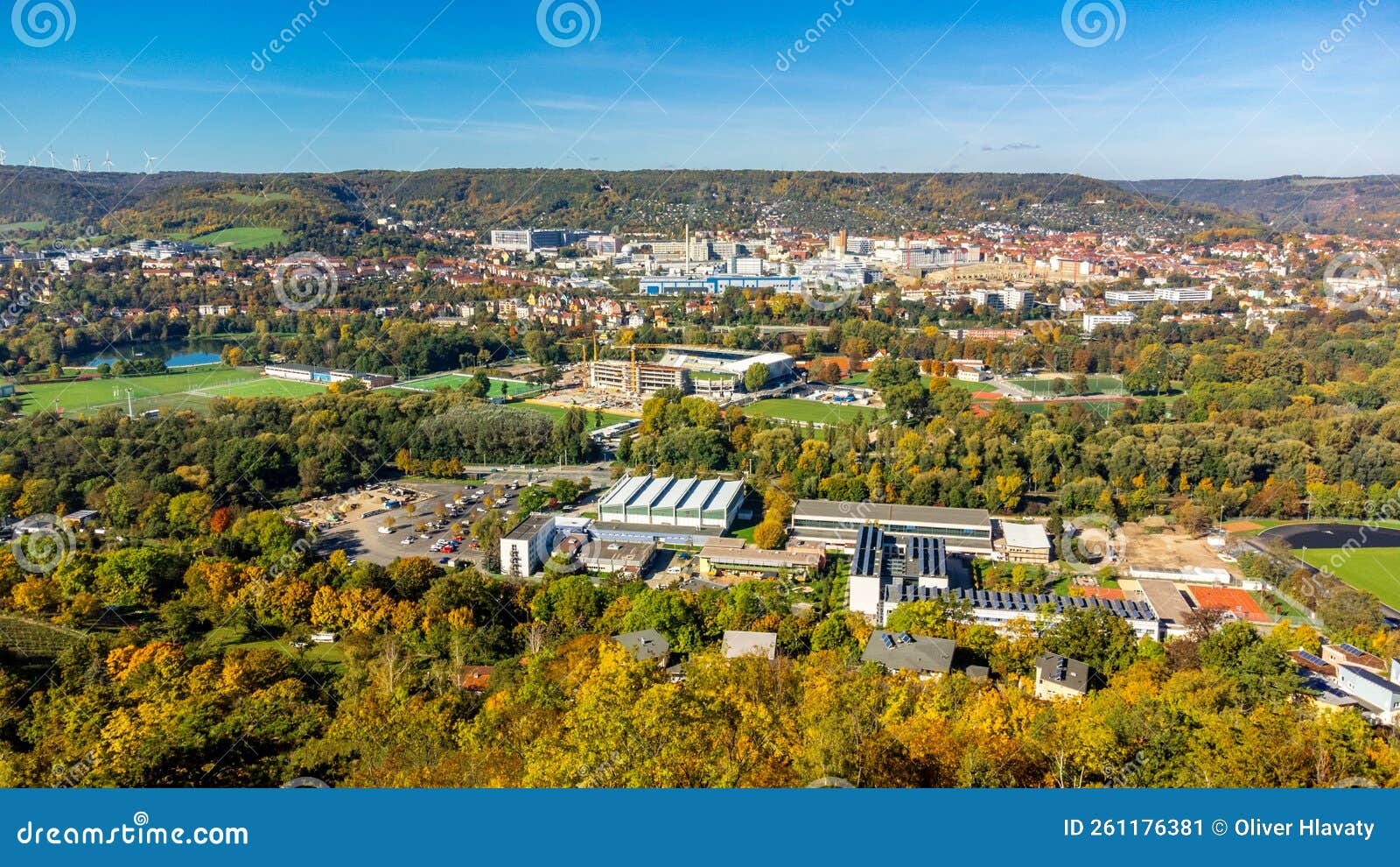 Small Autumn Walk through the Landscape of Jena - Thuringia Stock Image ...
