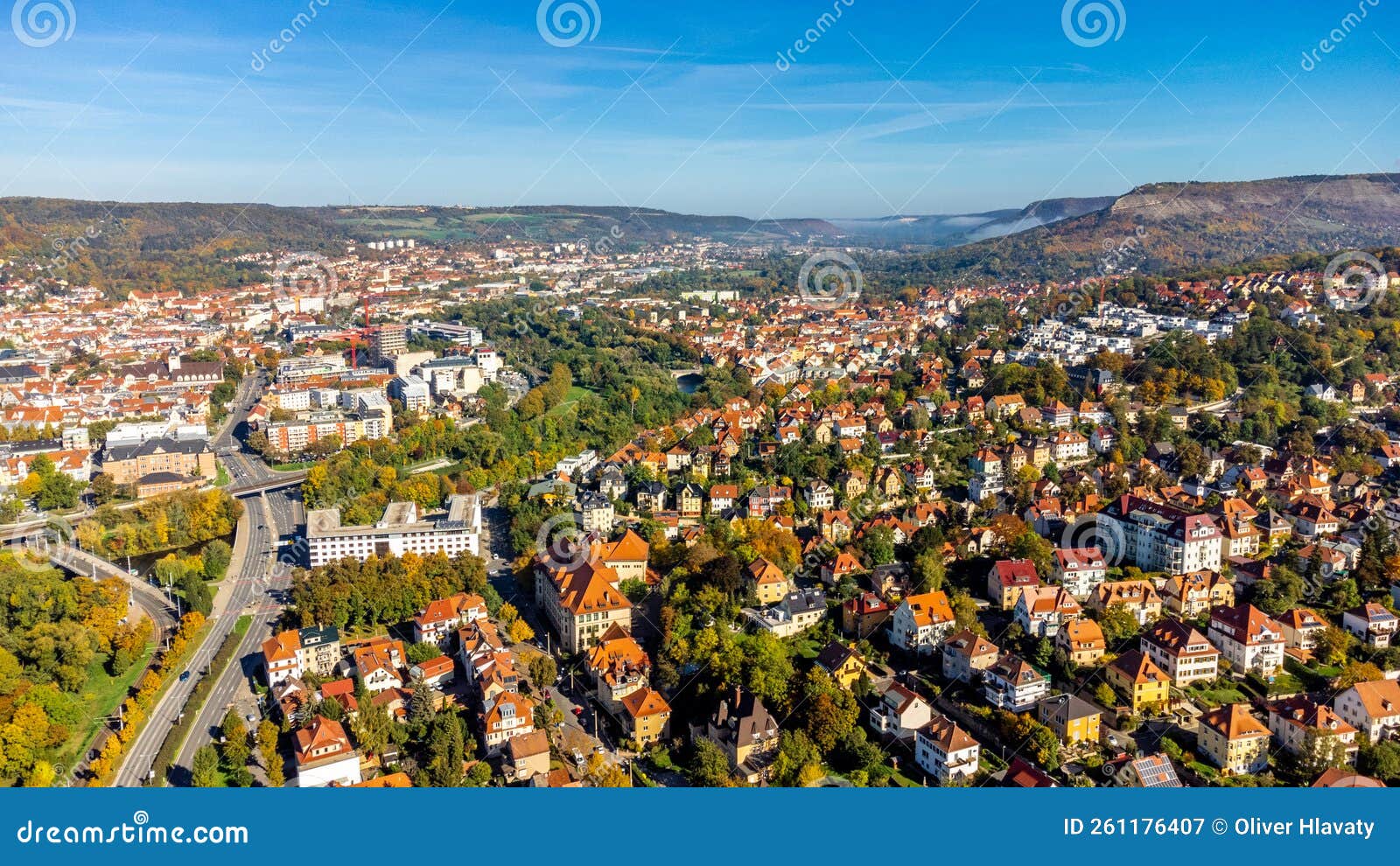 Small Autumn Walk through the Landscape of Jena - Thuringia Stock Image ...