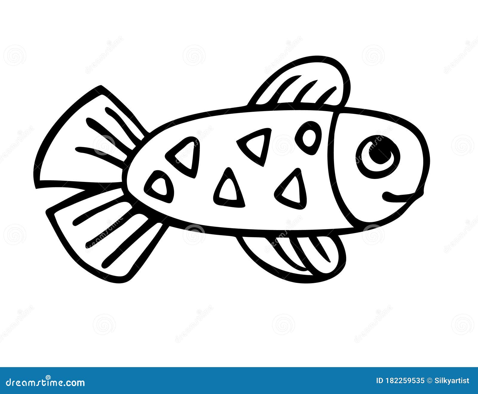 Triangle Black And White Clipart Fish