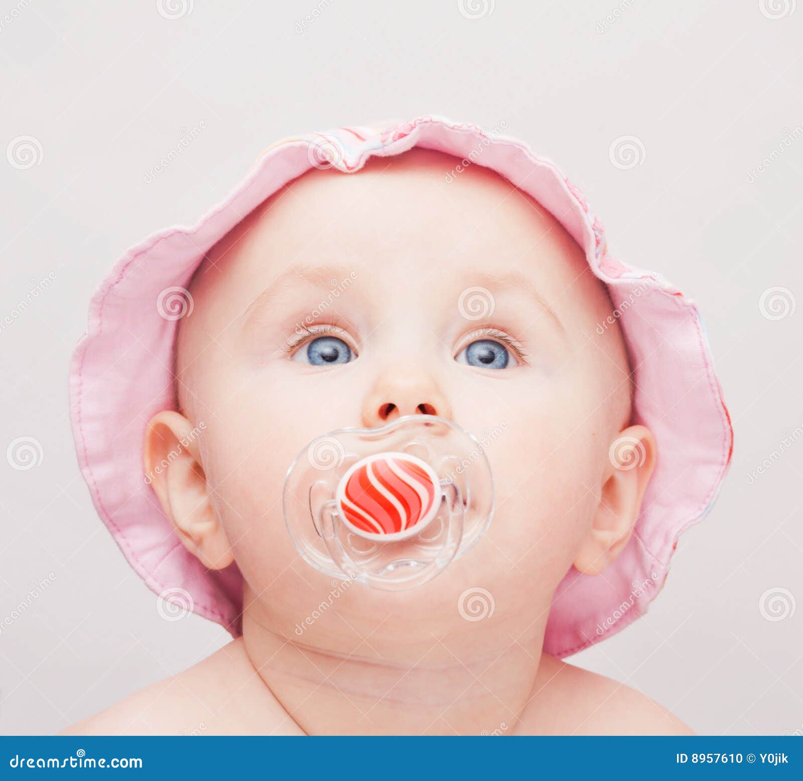 Small baby with pink hat stock photo. Image of cute, small - 8957610
