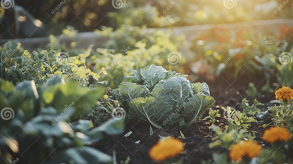 Small Backyard Vegetable Patch with Cabbage, Beets, and Carrots ...