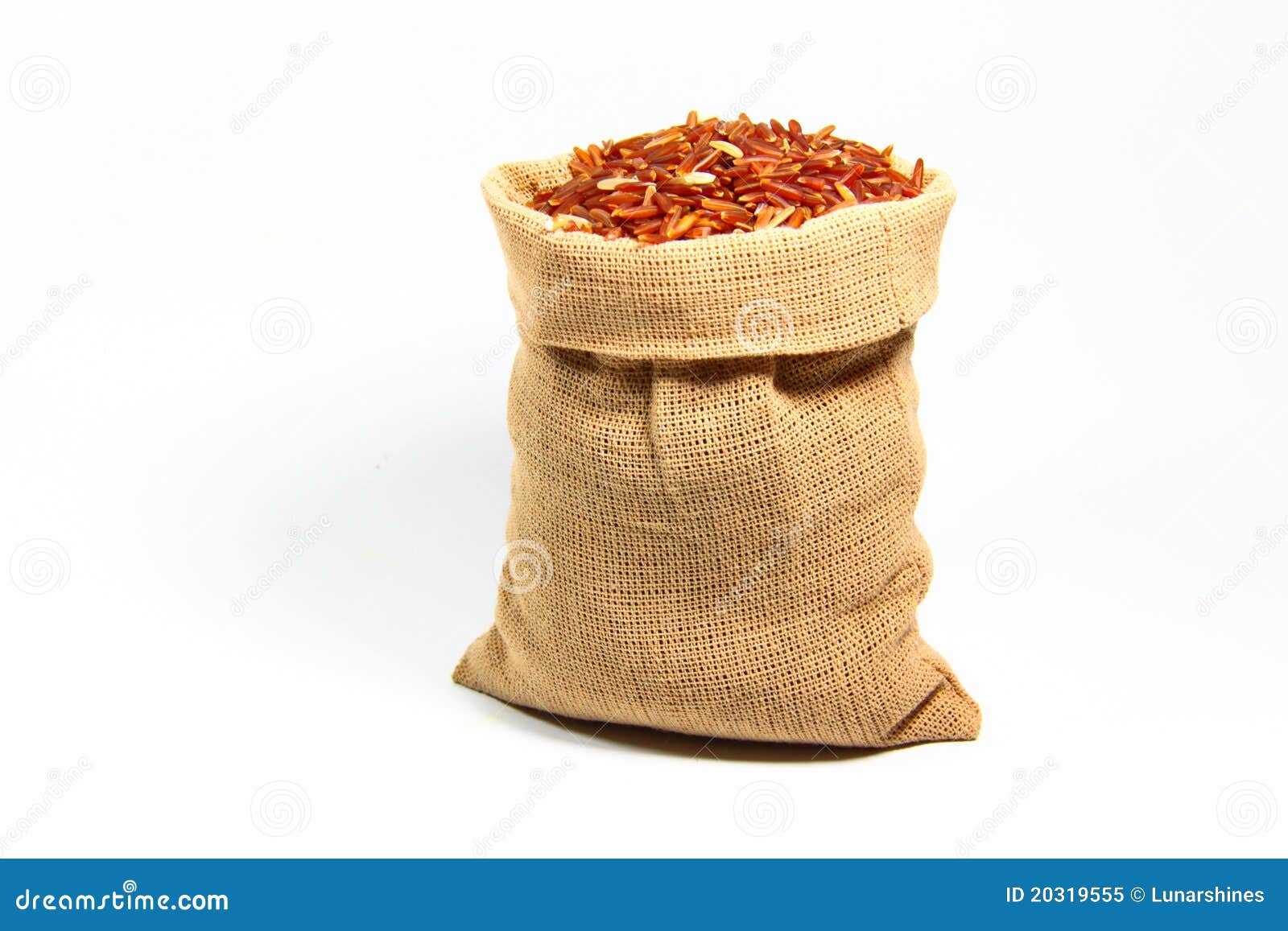 Small bag of red rice stock image. Image of large, crop - 20319555