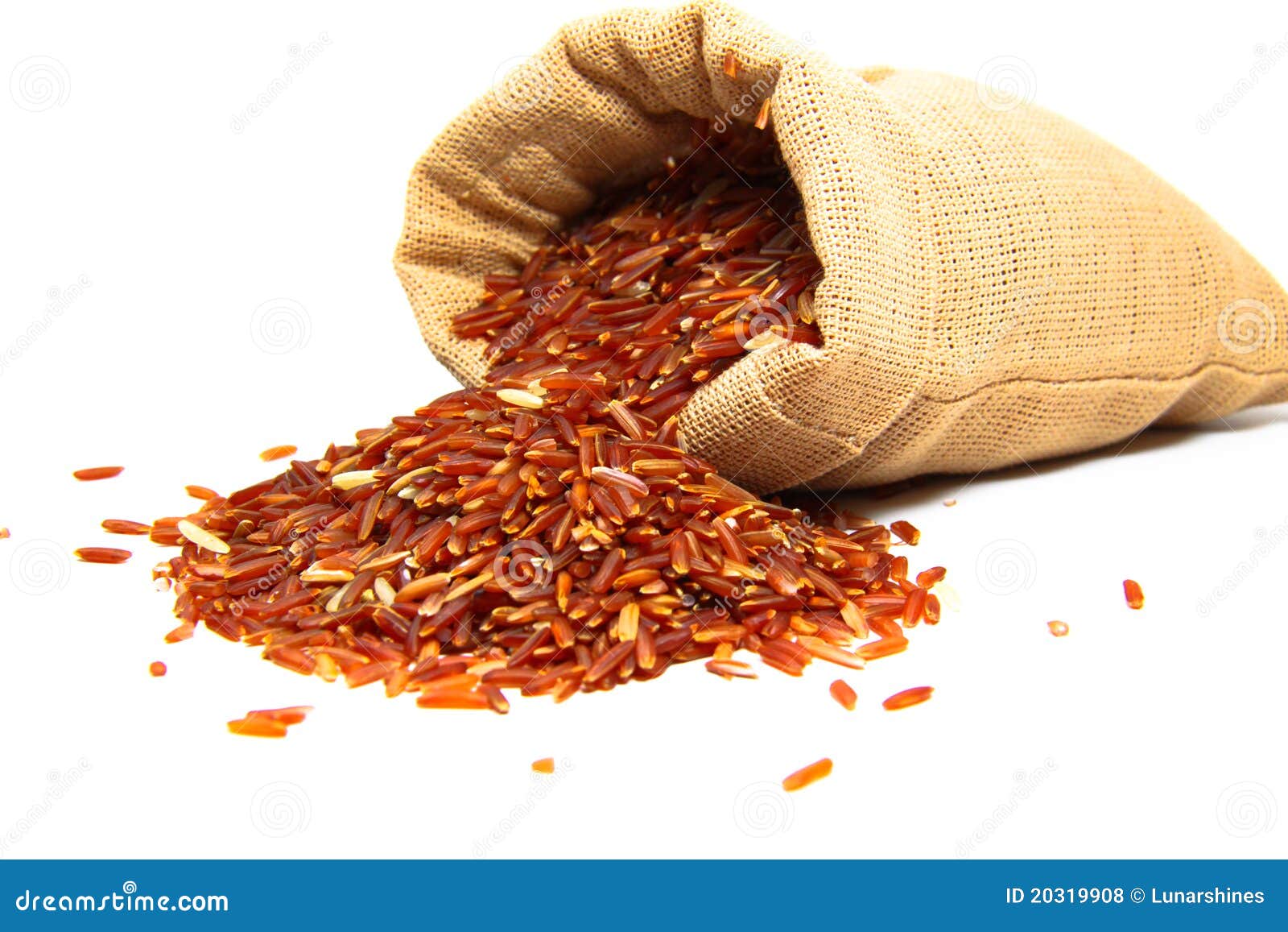 Small Bag Of Red Rice Royalty Free Stock Photos - Image: 20319908
