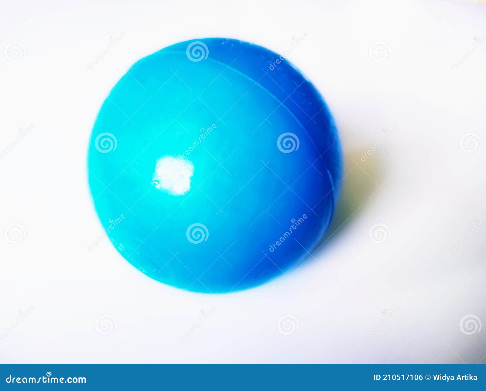 Small Blue Ball Isolated in White Background Stock Photo - Image of ...