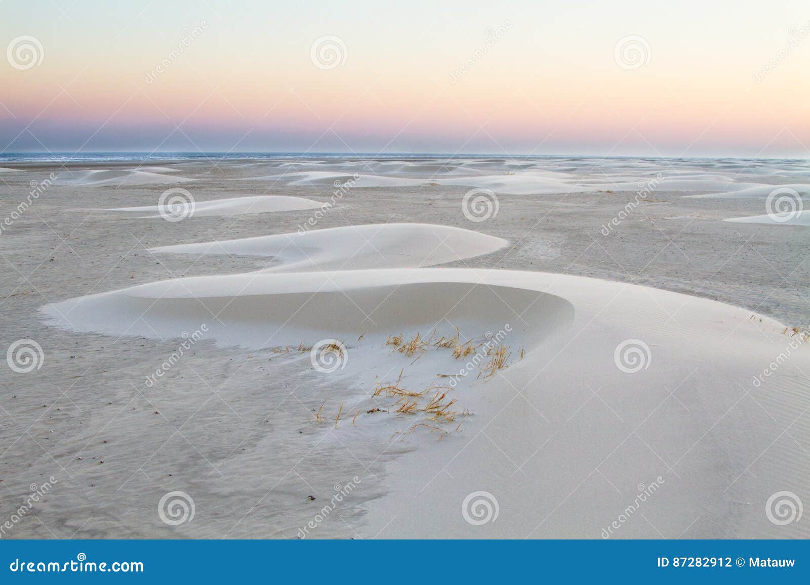 Small Barchan Dunes on the Beach Stock Photo - Image of coastal ...
