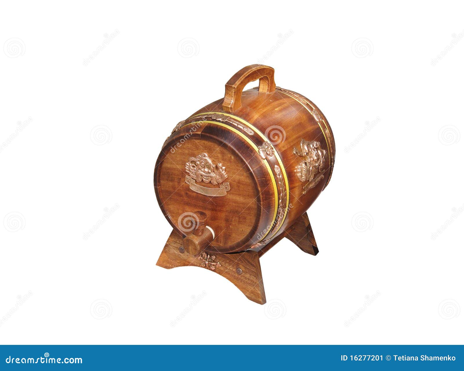 Small barrel stock image. Image of small, cask, forged - 16277201