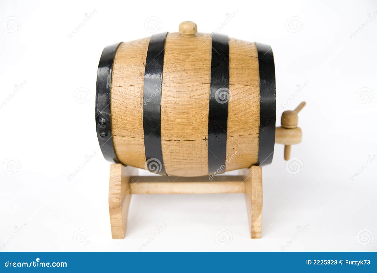A small barrel with beer stock photo. Image of whiskey - 2225828