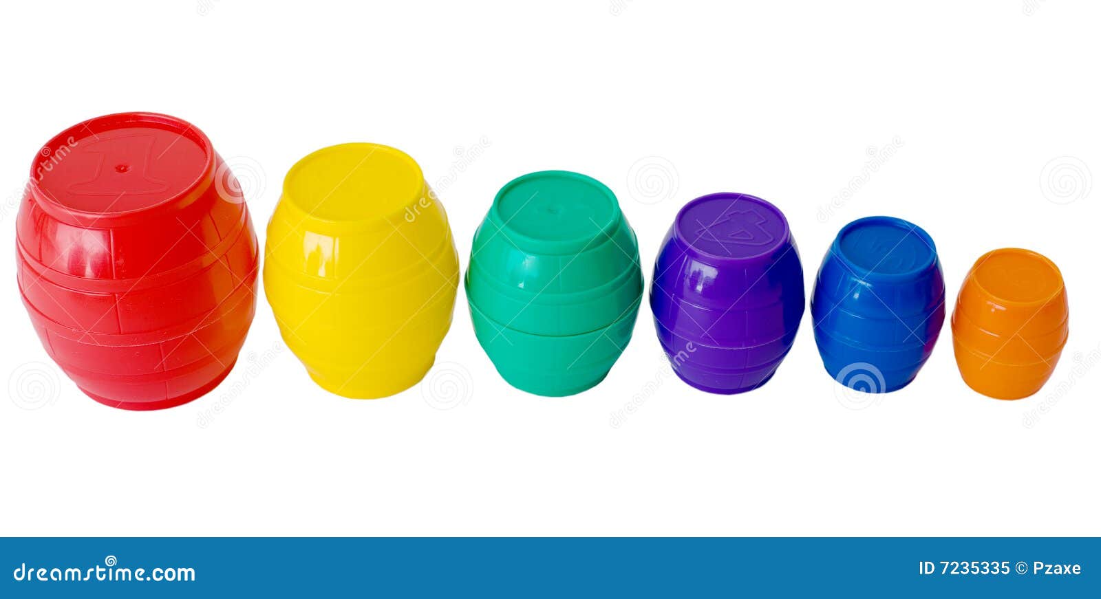 Small barrels stock image. Image of isolated, small, orange - 7235335